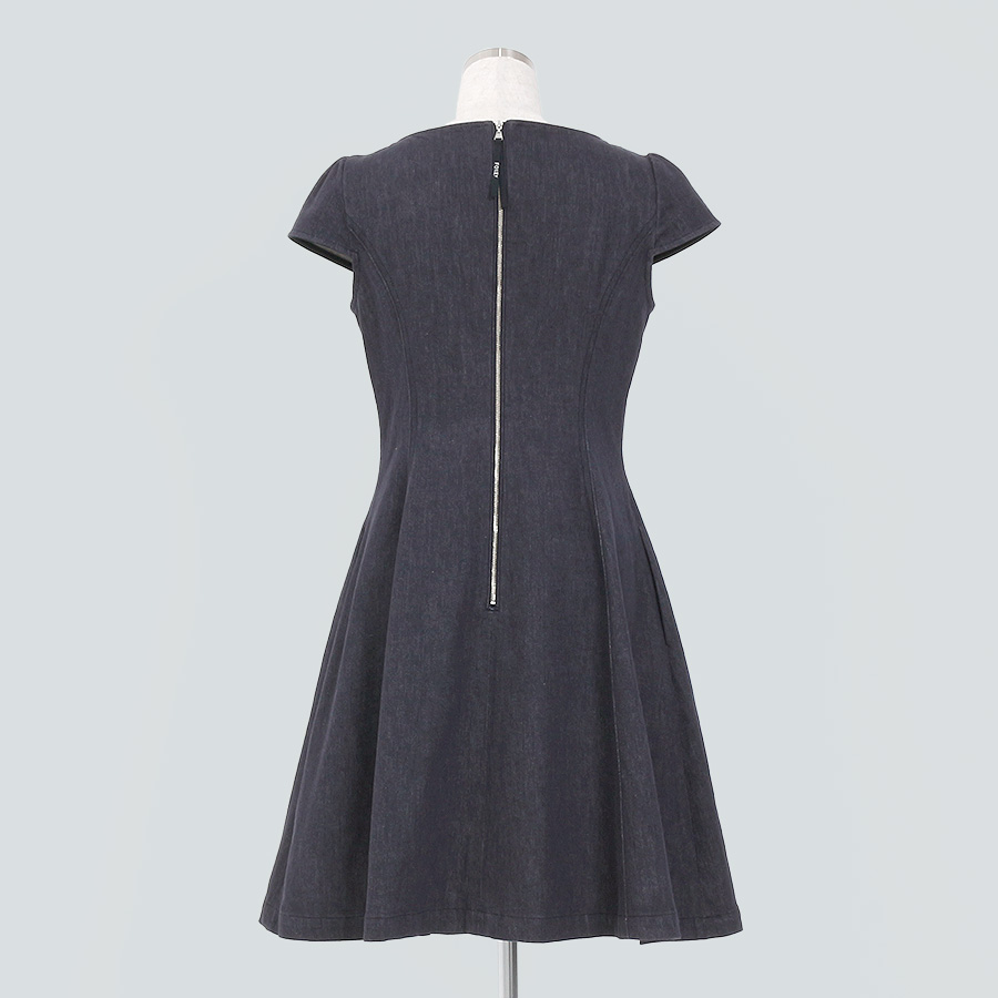 デニムライクフレアワンピース（Mサイズ / ネイビー / インディゴ / FOXEY（フォクシー）） / 【公式】Brista（ブリスタ）-洋服サブスク・レンタル