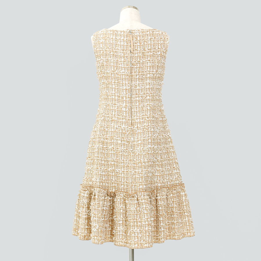 ツイードワンピース（Sサイズ / ベージュ / FOXEY（フォクシー）） / 【公式】Brista（ブリスタ）-洋服サブスク・レンタル