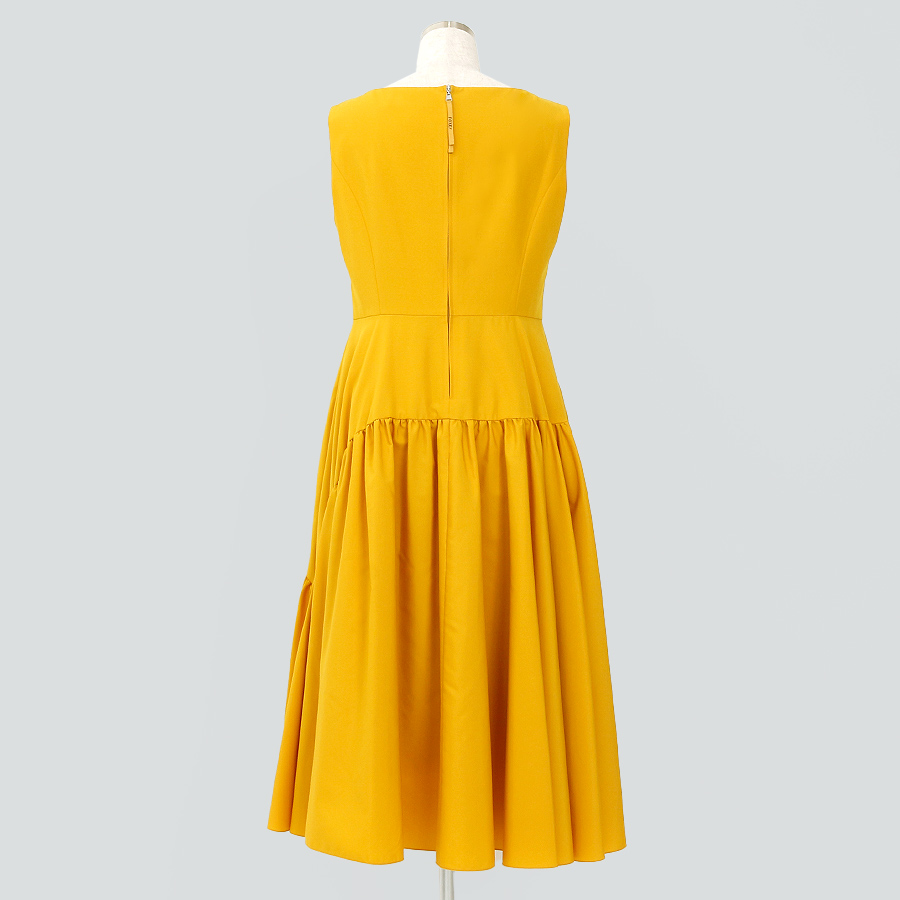 アシンメトリー切替ワンピース（Mサイズ / イエロー / FOXEY（フォクシー）） / 【公式】Brista（ブリスタ）-洋服サブスク・レンタル